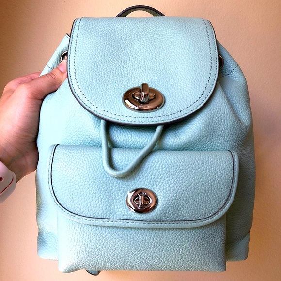 Coach | Bags | Coach Light Blue Mini Backpack | Poshmark